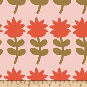 art gallery fabrics art gallery blush dutch bloom summer fabric, pink