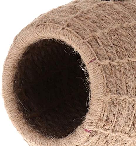 Litewoo Bird Breeding Nest Warm Rope Bed House for Small Medium Bird Parrot Parakeet Conure Cockatiel Canary Finch Lovebird Budgie (D: Hemp Rope)