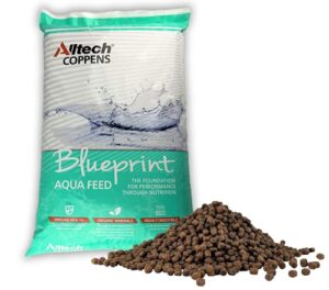 alltech coppens sp-15 5mm floating fish food - extruded feed for all pond-raised bluegill, crappie, catfish, trout and other freshwater fish - 44 lbs