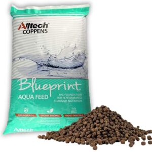 Alltech Coppens SP-15 5mm Floating Fish Food - Extruded Feed for All Pond-Raised Bluegill, Crappie, Catfish, Trout and Other Freshwater Fish - 44 LBs