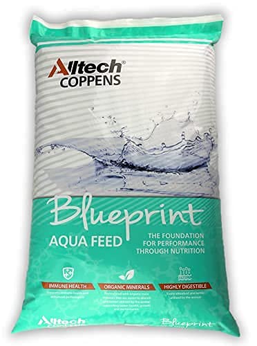 Alltech Coppens SP-15 5mm Floating Fish Food - Extruded Feed for All Pond-Raised Bluegill, Crappie, Catfish, Trout and Other Freshwater Fish - 44 LBs