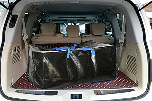 2PCS Large Size 112L Storage Bags with Backpack Straps & Strong Handles & Zippers for Moving, Travelling, Camping, Gardening Tools, Christmas Holiday Decorations Storage, 31.5×15.8×13.8inch, Black