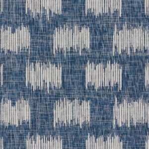 Novogratz by Momeni Villa Turin Blue Indoor/Outdoor Area Rug 2' X 3'