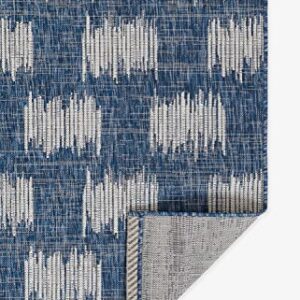 Novogratz by Momeni Villa Turin Blue Indoor/Outdoor Area Rug 2' X 3'