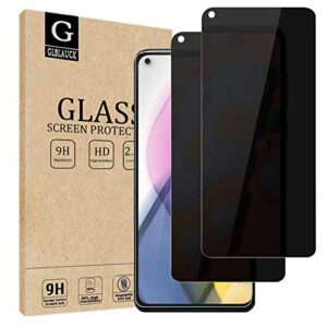 [2-packs] glblauck privacy screen protector for moto g stylus 2021 (not for moto g stylus 2020), anti-spy 9h hardness tempered glass screen protectors for moto g stylus 2021