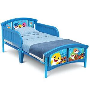 delta children plastic toddler bed, baby shark