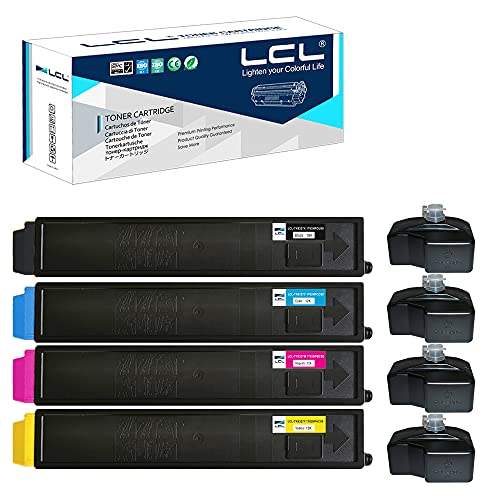 LCL Compatible Toner Cartridge Replacement for Kyocera TK8327 TK-8327 TK8327K TK-8327K TK-8327C TK-8327M TK-8327Y 1T02NPCUS0 1T02NPCCS0 1T02NPBCS0 1T02NPACS0 2551ci (4-Pack Black Cyan Magenta Yellow)