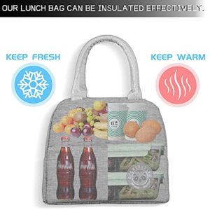 NW Lunch Bag Insulated Lunch Bag Women or Men，Waterproof and Reusable Lunch Box for Women Men OfficeChildrenSchool Picnic，High Capacity Striped Lunch Bags for Women or Men