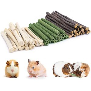 sharllen chew toys molar sticks animals cleaning teeth natural apple timothy hay sweet bamboo sticks 3 types of combined wood toys squirrel rabbit chinchilla guinea pig hamster gerbil parrot (500g)