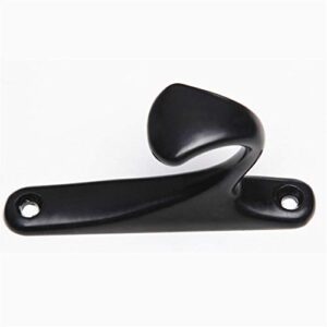 essencedelight metal cloth hanger coat hooks for kitchen bedroom wall bathroom garage hanging,black,as description