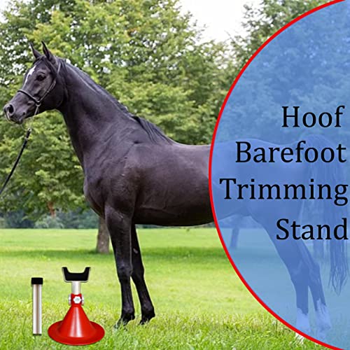 AAProTools Standard Horse Size Hoof Farrier Stand - Red + Hoof Knife