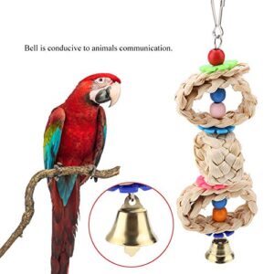 Parrot Chew Foraging Toys Bird Claim Toy Pet Stand Rop for Birds Macaw African Grey Budgie Parakeet Cockatiels Conure