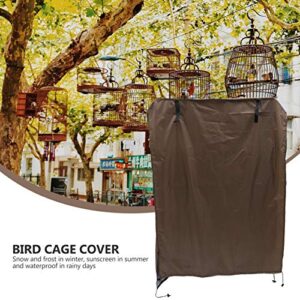 balacoo Travel Accessories Pet Cage Cover Cover Bird Cage Dust Cover Parrot Cage Rain Cover Small Animal Cage Polyester Covers for Bird Parrot Outdoor Canopy