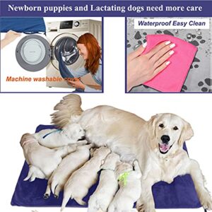 Pet Heating pad for Large Dog cat Heated Bed Dog Heating pad 34" x 21" with Soft Washable Cover Electric Heating pad Keep Pets Warmer Water Resistant Chew Resistant Cord