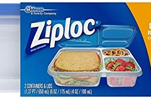 Ziploc Divided Rectangle (Pack Of 2) - PACK OF 2