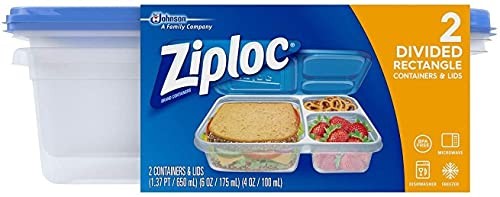 Ziploc Divided Rectangle (Pack Of 2) - PACK OF 2