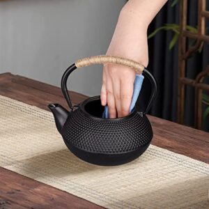 PARACITY Cast Iron Teapot Japanese Tetsubin Coated with Stainless Steel Infuser, Stovetop Tea Kettle for Boiling Hot Water Tea, Mothers Day Gifts from Daughter/ Son 23.5 Oz /700 Ml