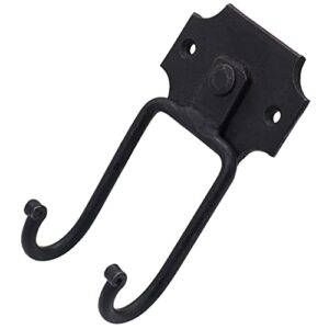 mythrojan slender sword wall mount in forged black finish : universal sword holder wall display