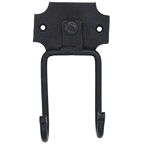 Mythrojan Slender Sword Wall Mount in Forged Black Finish : Universal Sword Holder Wall Display