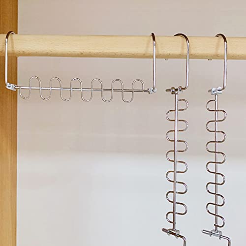 Ismeally Metal Clothes Magic Hangers Closet Wardrobe Space Saving Hangers Organizer Cascading Hangers (5Pcs)