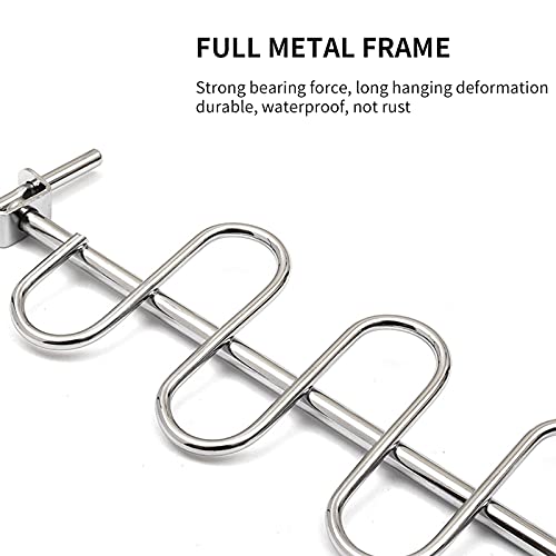 Ismeally Metal Clothes Magic Hangers Closet Wardrobe Space Saving Hangers Organizer Cascading Hangers (5Pcs)