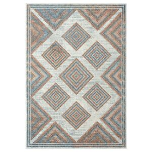 LUXE WEAVERS Patricia Collection 100 Multi 8x10 Modern Geometric Area Rug