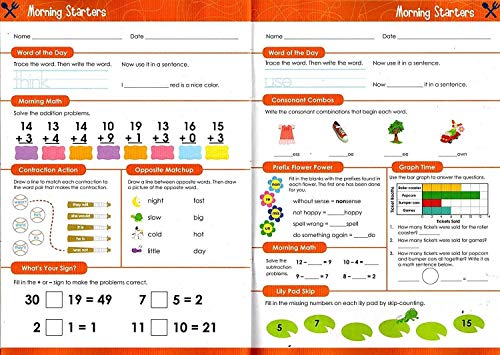 First Grade - Morning Starters Educational Workbooks - v11