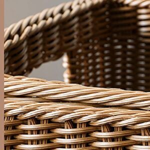 UXZDX Dirty Clothes Basket Household Storage Basket, Handmade Basket Large Plastic Rattan-Like Debris Basket Storage Basket