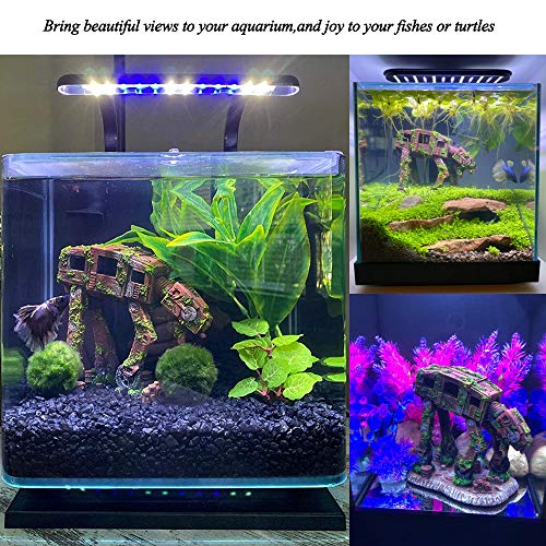 fazhongfa Aquarium Ornament Robot Dog Cool Walking Land Fish Tank Decorations for Betta Toys Small and Medium Fish Accessories Decor