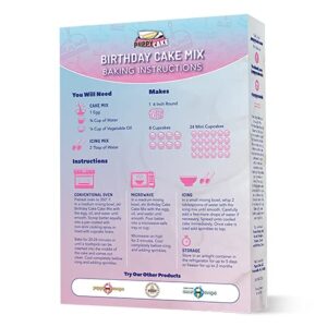 Puppy Cake Dog Birthday Cake Mix 6 Flavors - Cake Mix for Dogs, Icing Mix, Bake or Microwave, Made in USA, All Natural Fluffy & Moist Dog Cake Mix