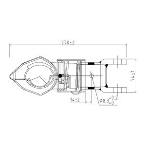 2-5/16" Adjustable Trailer Coupler with Trigger Latch SAE Class IV 12500 lb for Towing RV, Boat, Camper (Black) (12500LBS 2-5/16")