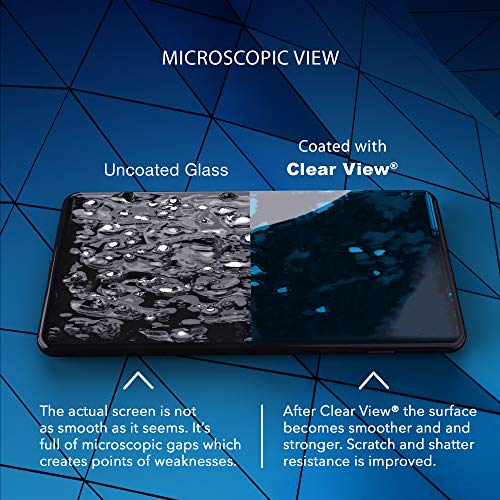 ClearView Liquid Glass Screen Protector | Covers up to 4 Devices | for All Smartphones Tablets and Watches Wipe On Nano Protection - Bottle