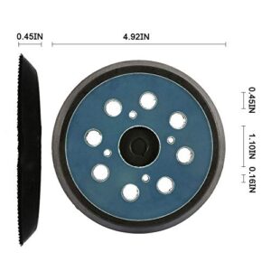 N/E. 5 Inch 8 Hole Round Hook and Loop Backing Pad Sander Pad Replacement Pad,125mm Sanding Pads for High Speed Polishing, Buffing Random Orbital Sander