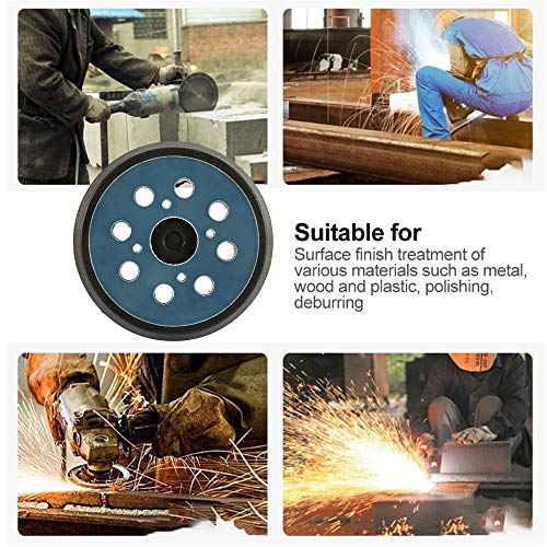 N/E. 5 Inch 8 Hole Round Hook and Loop Backing Pad Sander Pad Replacement Pad,125mm Sanding Pads for High Speed Polishing, Buffing Random Orbital Sander