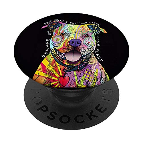 Pitbull Art Funny Dog Cute Sweet Birthday Gift Pitbull PopSockets Swappable PopGrip