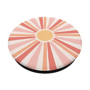 Boho Sun Bohemian Nature watercolor warm colors PopSockets PopGrip: Swappable Grip for Phones & Tablets