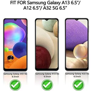 YWXTW Privacy Screen Protector for Samsung Galaxy A12/A13/A13 LTE/A32 5G/A03S/A02S, Upgraded Anti Spy Anti Peeping Tempered Glass Screen Protector Compatible with Galaxy A12/A13/A32 5G/A03S/A02S, 2-Pack (Black)