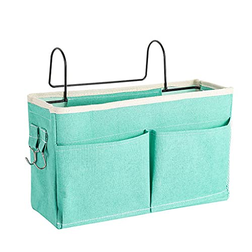 UJLN Bedside Caddy/Bedside Storage Bag Hanging Organizer for Bunk and Hospital Beds,Dorm Rooms Bed Rails,Can be Placed Glasses,Books,Mobile Phones,Keys,daily supplies (F-style)