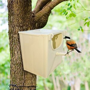 Parrot Breeding Box Hanging Bird Nest Bird Cage Plastic House Mating Box Lovebird Parakeet Cockatiel Budgie Conure