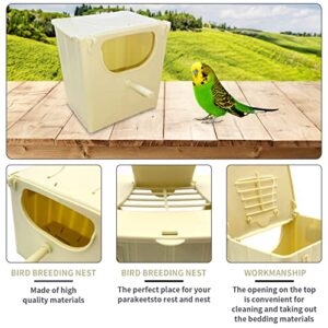 Parrot Breeding Box Hanging Bird Nest Bird Cage Plastic House Mating Box Lovebird Parakeet Cockatiel Budgie Conure