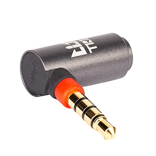 H HIFIHEAR TRI HiFi Stereo Headphone Jack Audio Adapter,Right Angle Adapter to 2.5mm Female Adapter,Can be Used for Conversion Earphone Adapters (2.5mm Balanced Female to 3.5mm Balanced Male)