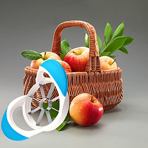 Laxon Fruit & Vegetable Corers,Apple Slicer,Sharp Corrosion Resistance Apple Cutter,Use for Apple,Pear,Orange,Lemon and Other Fruits,Blue