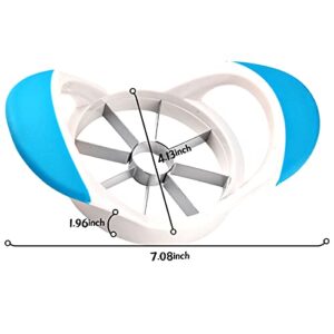 Laxon Fruit & Vegetable Corers,Apple Slicer,Sharp Corrosion Resistance Apple Cutter,Use for Apple,Pear,Orange,Lemon and Other Fruits,Blue