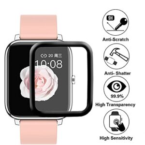 smaate 3D Screen Protector for P22, Compatible with Smartwatch P22 Donerton Popglory CanMixs Kalinco 1.4”, WZWNEER BANLVS DXPICR Y20GT 1.7”, Dirrelo Fitpolo GT01 1.55”, Curved Edge Full Coverage