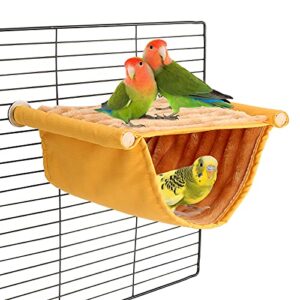 bwogue winter warm bird nest bed hanging hammock snuggle hut parrot house tent toy bird cage perch for parakeet budgies cockatiels lovebird cockatoo finch hamster chinchilla guinea pig