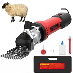 towiac sheep shears ,550w professional electric sheep clipper,farm livestock clippers kit for thick coat animals, 6 speeds heavy duty dog shears for thick fur