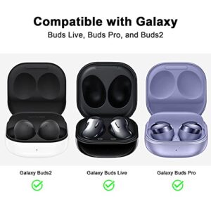 AIRSPO Floral Print Silicone Case Compatible with Samsung Galaxy Buds 2 Case (2021) / Galaxy Buds Pro Case (2021) / Galaxy Buds Live Case (2020) (Bohemian)