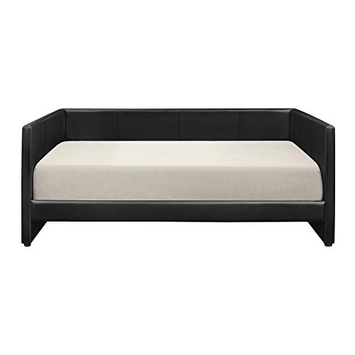 Lexicon Riley Faux Leather Upholstered Daybed, Twin, Black