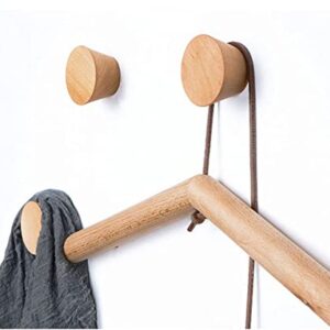 Pack of 3 Wooden Coat Hooks, Modern Wall Mounted Hat Rack,Vintage Handmade Craft Racks, Heavy Duty Bathroom Organizer Hook for Hanging Towel,Clothes, Bags