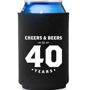 Generic Happy Birthday and Wedding Anniversary Insulated Can Beverage Sleeve Coolers for Beer, Water, Soda - 13 Pack (40th Birthday)